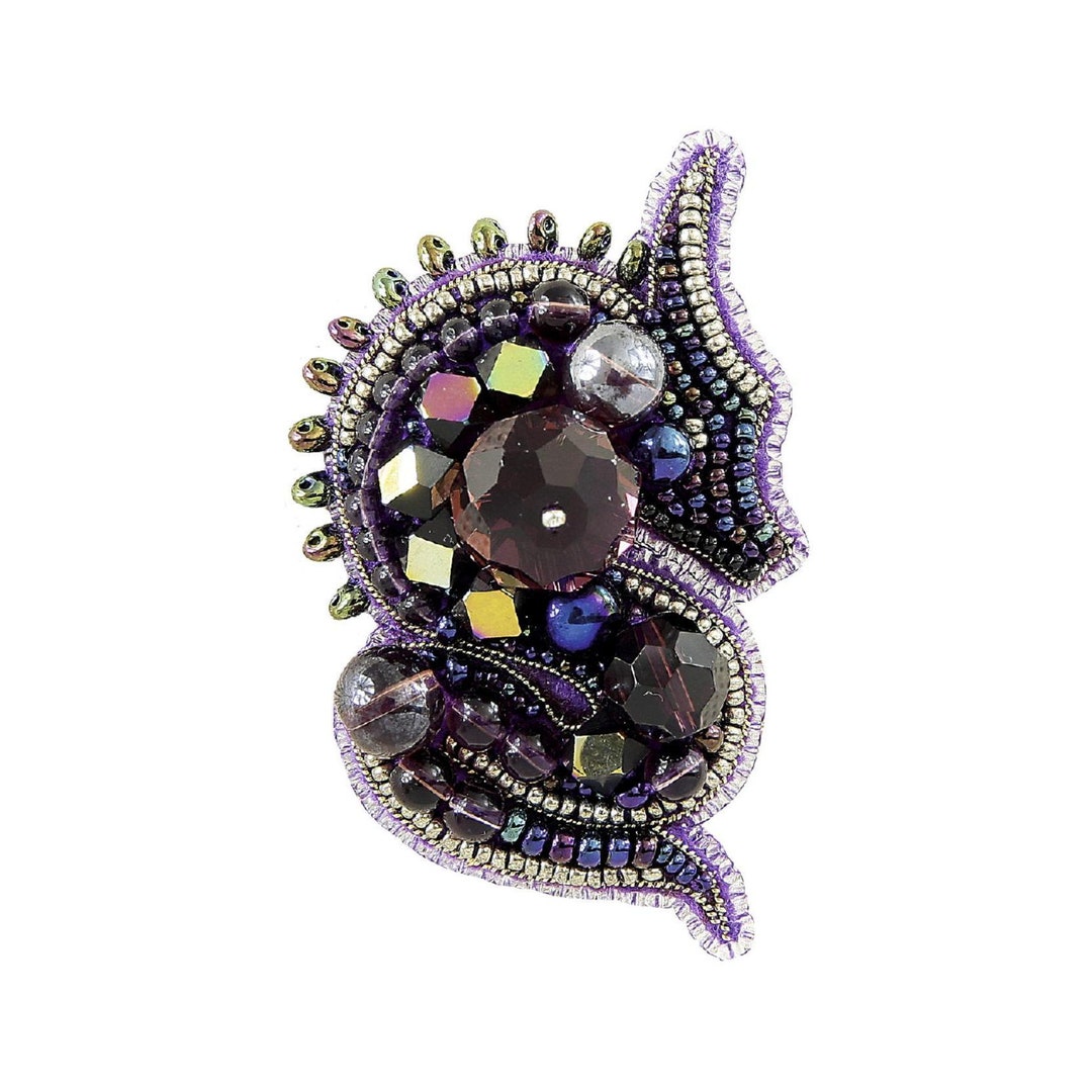 Beadwork Kit for Creating Brooch "the Dragon", DIY Jewelry Making Kit ...