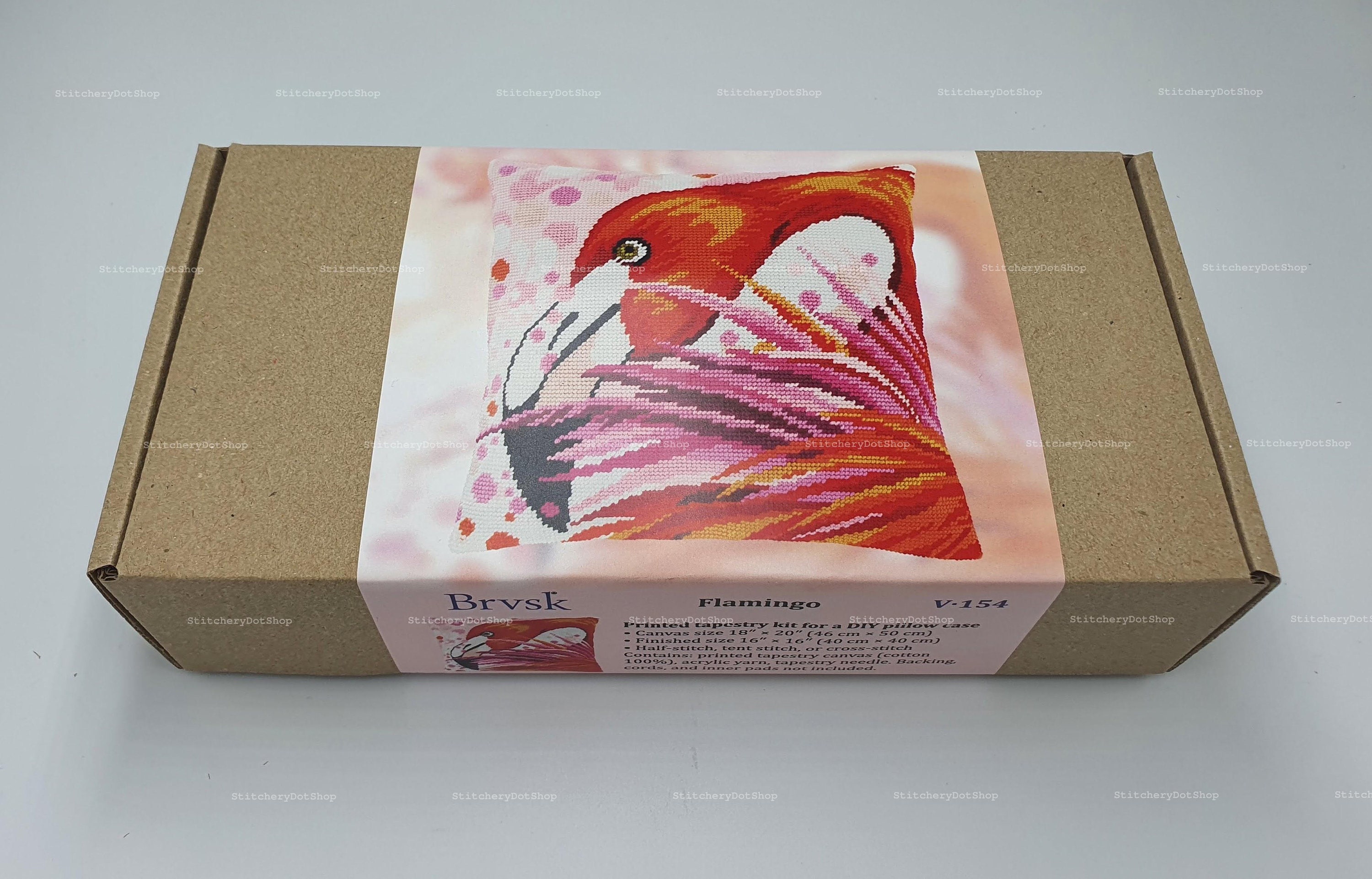 DIY Needlepoint Pillow Kit flamingo Tapestry - Etsy
