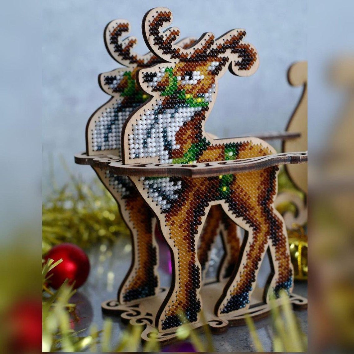 DIY Christmas Sleigh Kit christmas Reindeer on - Etsy