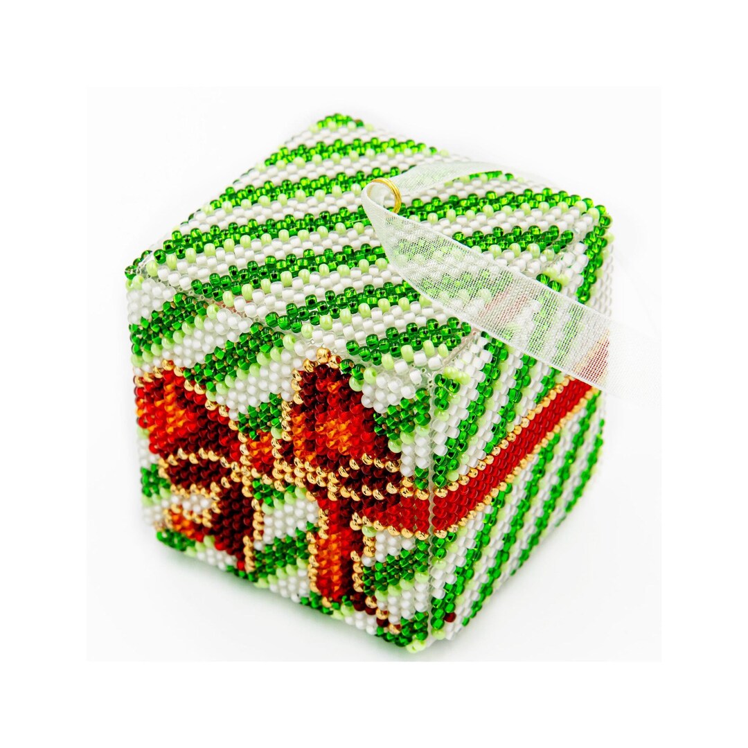 3D Christmas Tree Toy "green Cube", DIY Embroidery Kit, Christmas Decor ...