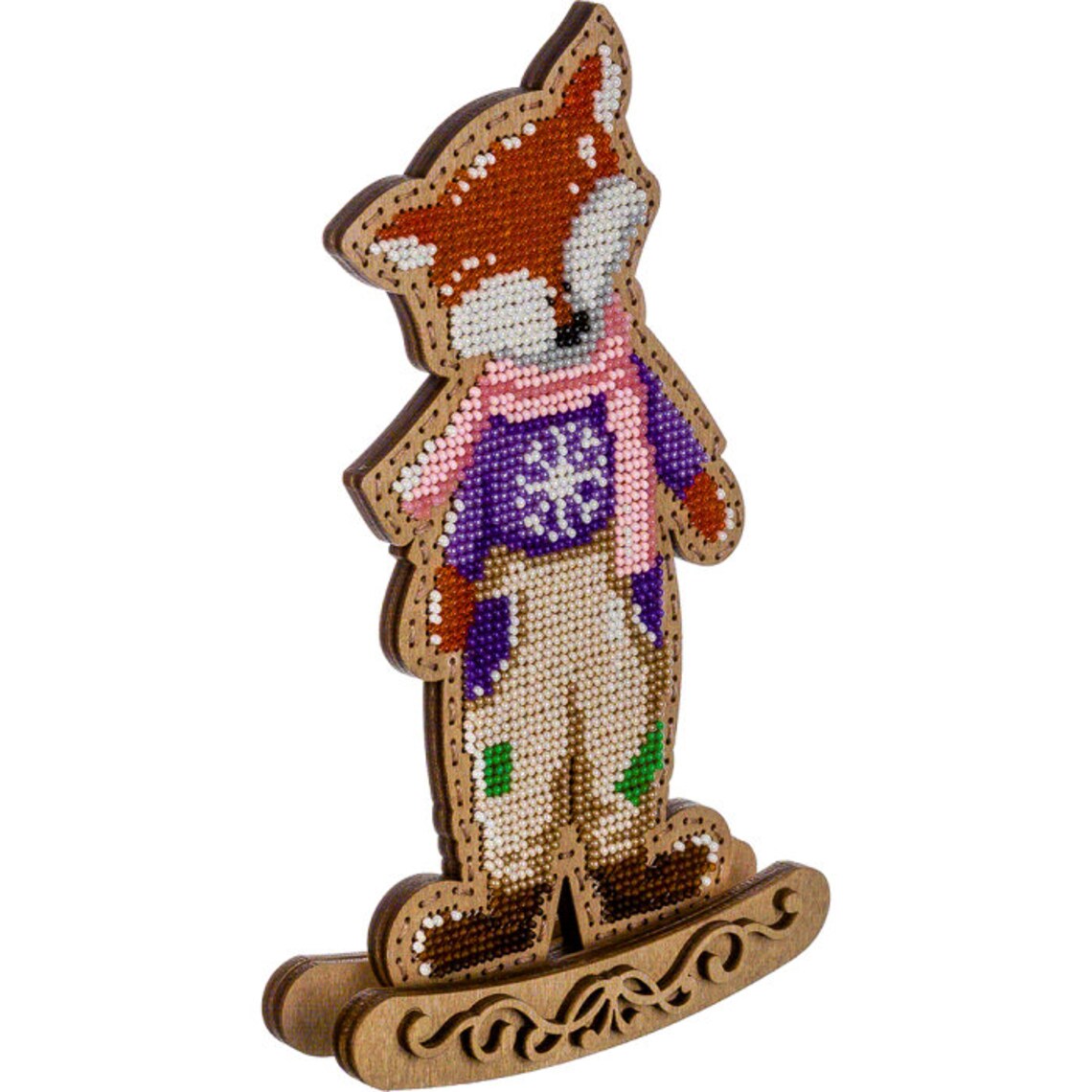 DIY Christmas Toy Kit fox Xmas Tree Beading - Etsy