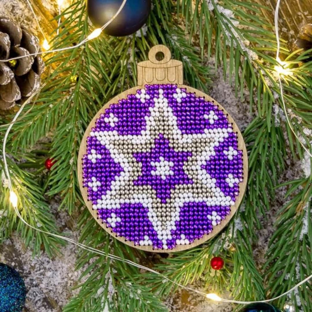 DIY Christmas Tree Toy Kit "purple Ball" | Christmas Tree Decor ...