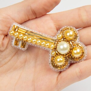 Beadwork Kit for Creating Brooch "key", DIY Jewelry Making Kit, Brooch ...