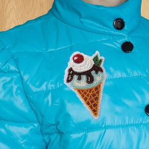 Bead Embroidery Patch Kit "ice Cream", Clothes Decoration, Embroidery ...