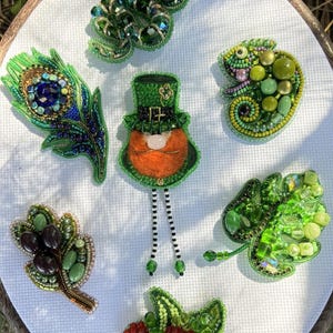 Beadwork Kit for Creating Brooch "raspberry", DIY Jewelry Making Kit ...