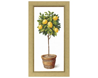 Lemon Tree Cross Stitch - Etsy
