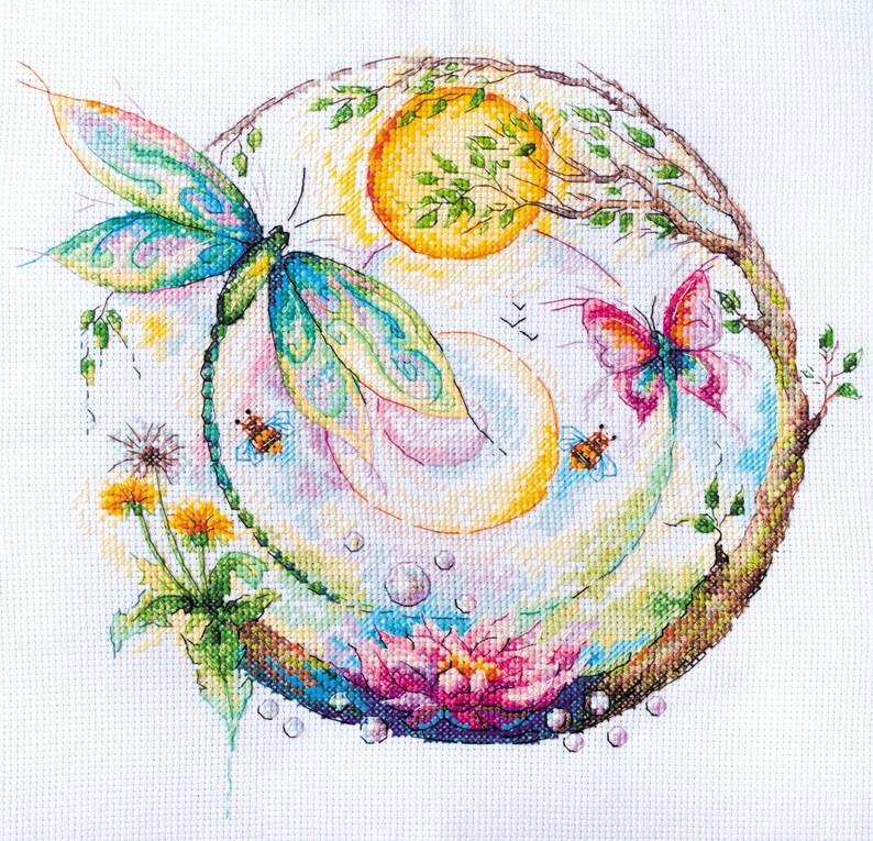 DIY Counted Cross Stitch Kit color Magic - Etsy