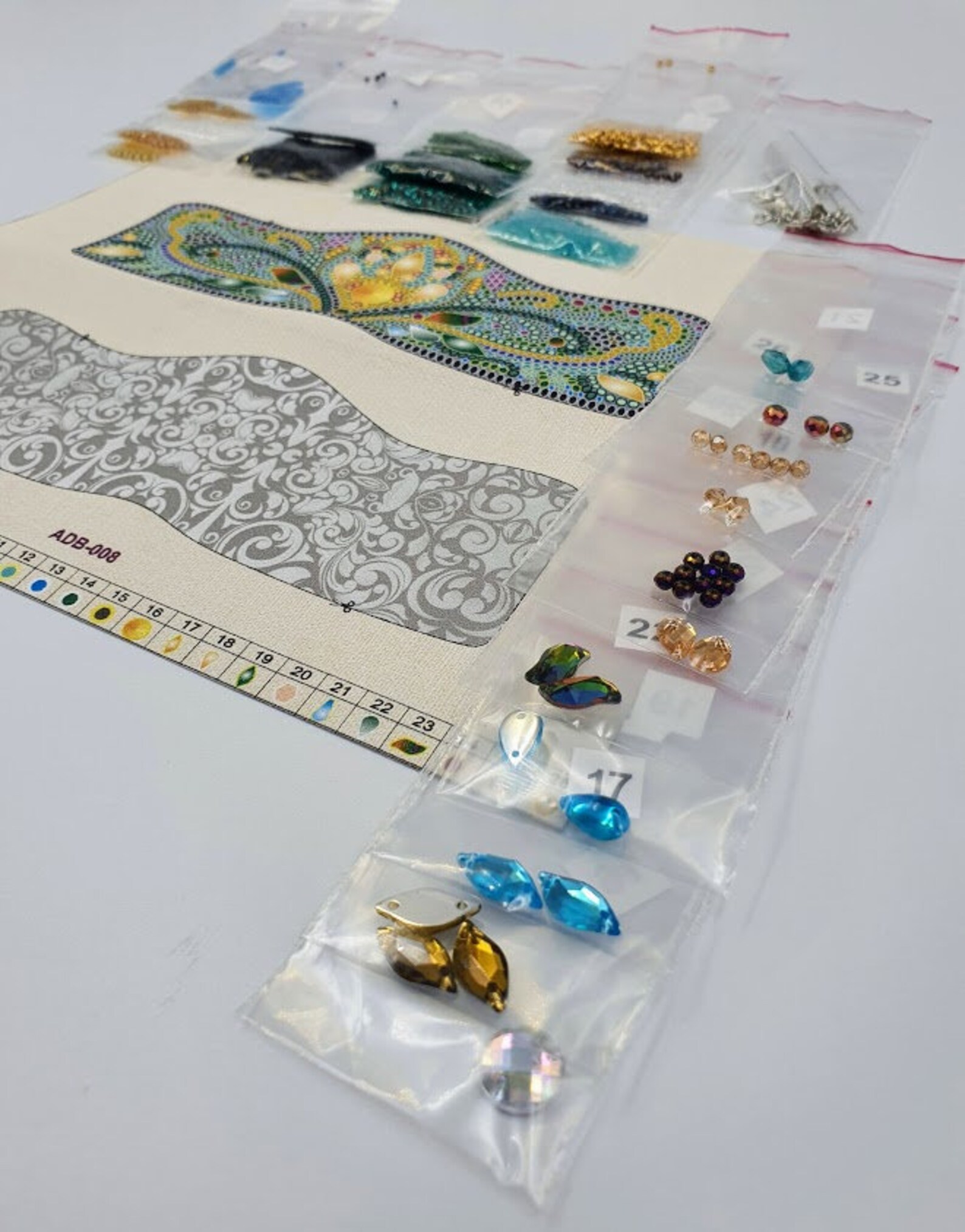 DIY Beaded Bracelet Kit "viridian" / Bead Embroidery / Jewelry Making ...
