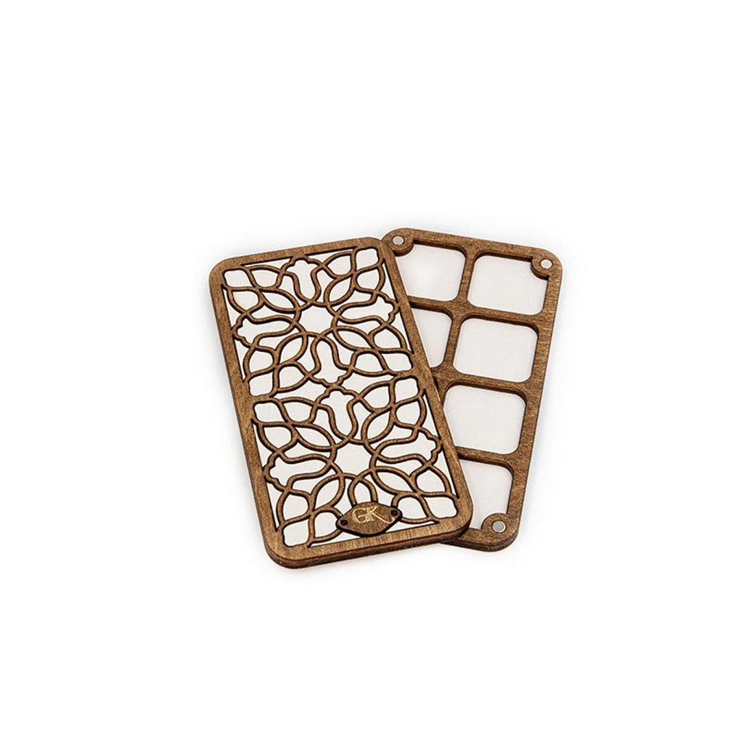 Wood Bead Organizer Tray With Wooden Lid , Seed Bead Storage Container ...