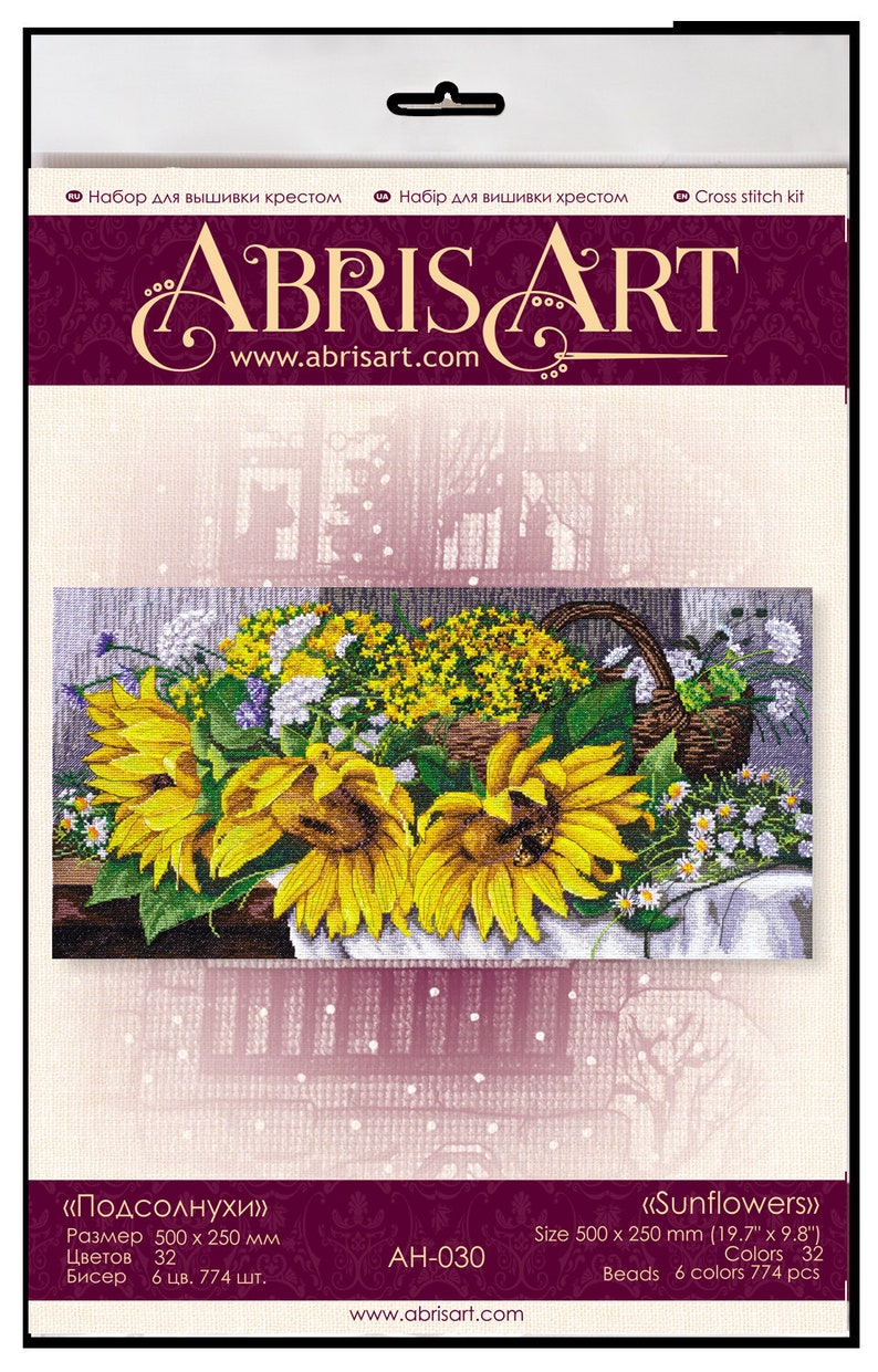 DIY Counted Cross Stitch Kit sunflowers - Etsy