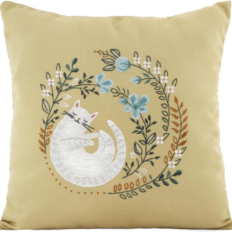 Embroidery Kit Pillow - Etsy