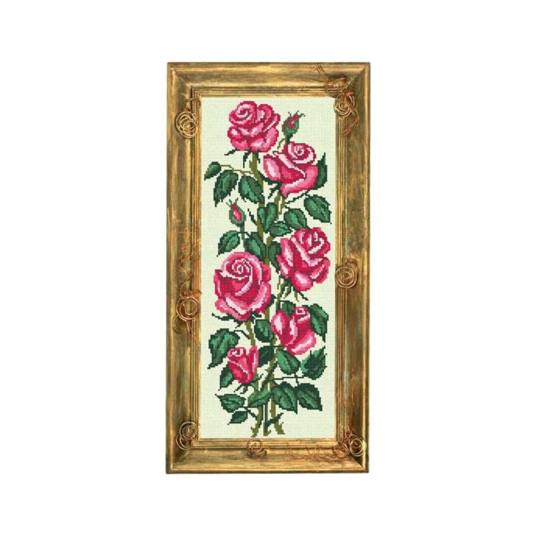 DIY Cross Stitch Kit roses With Printed Tapestry - Etsy