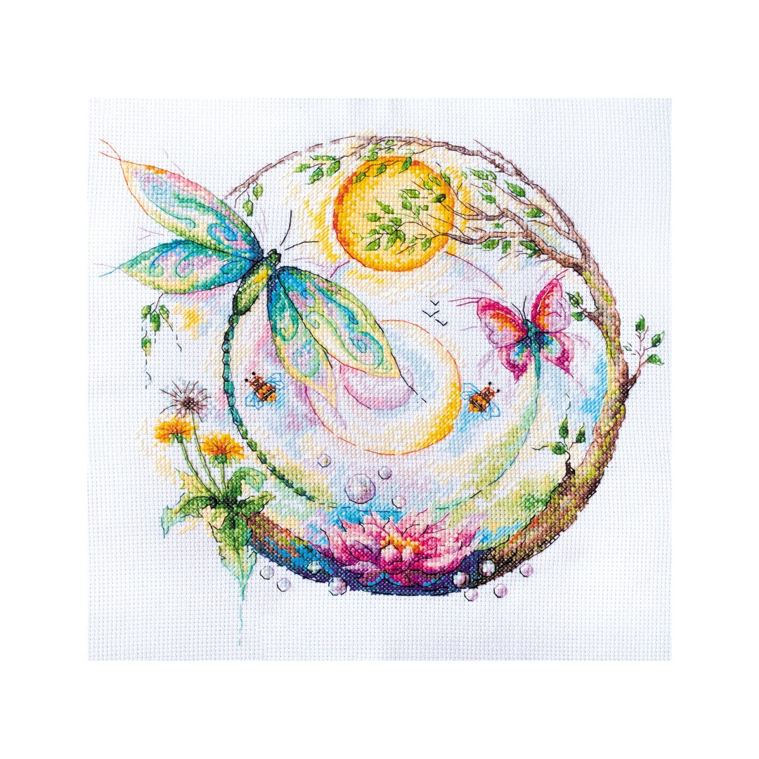 DIY Counted Cross Stitch Kit color Magic - Etsy