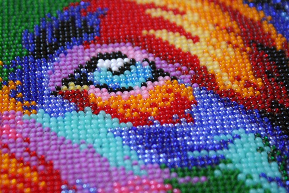 DIY Bead Embroidery Kit on Art Canvas faithful - Etsy