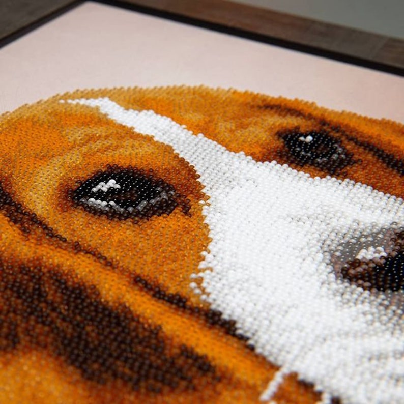 DIY Beadwork Kit beagle 10.4x10.2 - Etsy