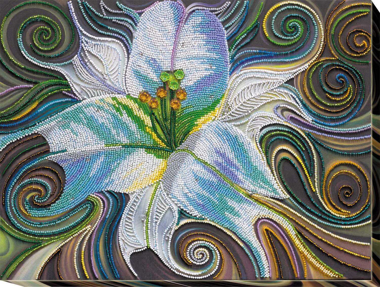 DIY Bead Embroidery Kit on Art Canvas princess of the - Etsy