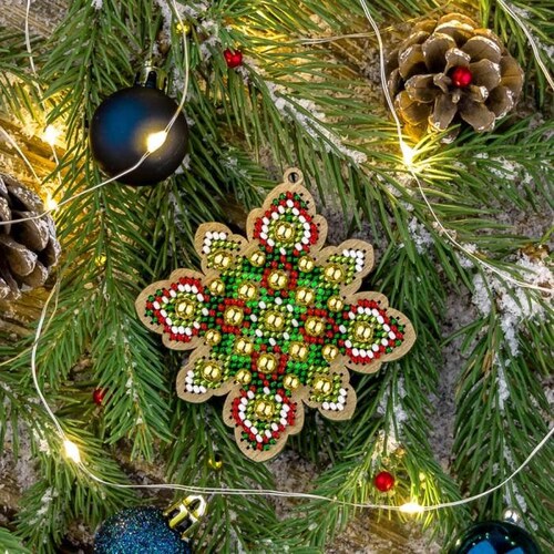 DIY Christmas Tree Toy Kit red Ball Embroidery - Etsy