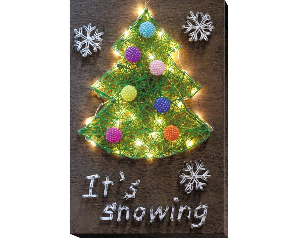 String Art Creative DIY Kit Christmas tree | Etsy
