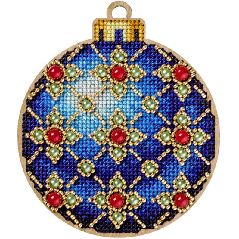 DIY Christmas Tree Toy Kit "blue Ball" | Embroidery Kit | Christmas ...