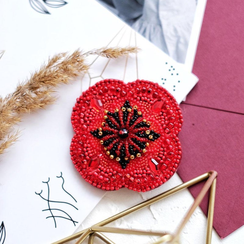 Poppy Bead Pattern - Etsy