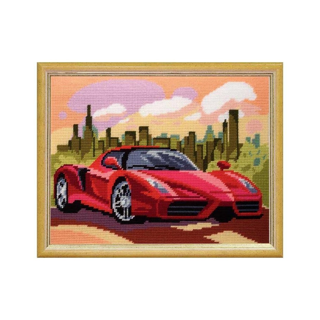 DIY Printed Tapestry Kit "tuscany" 14.2x18.5 in / 36x47 Cm, Needlepoint ...