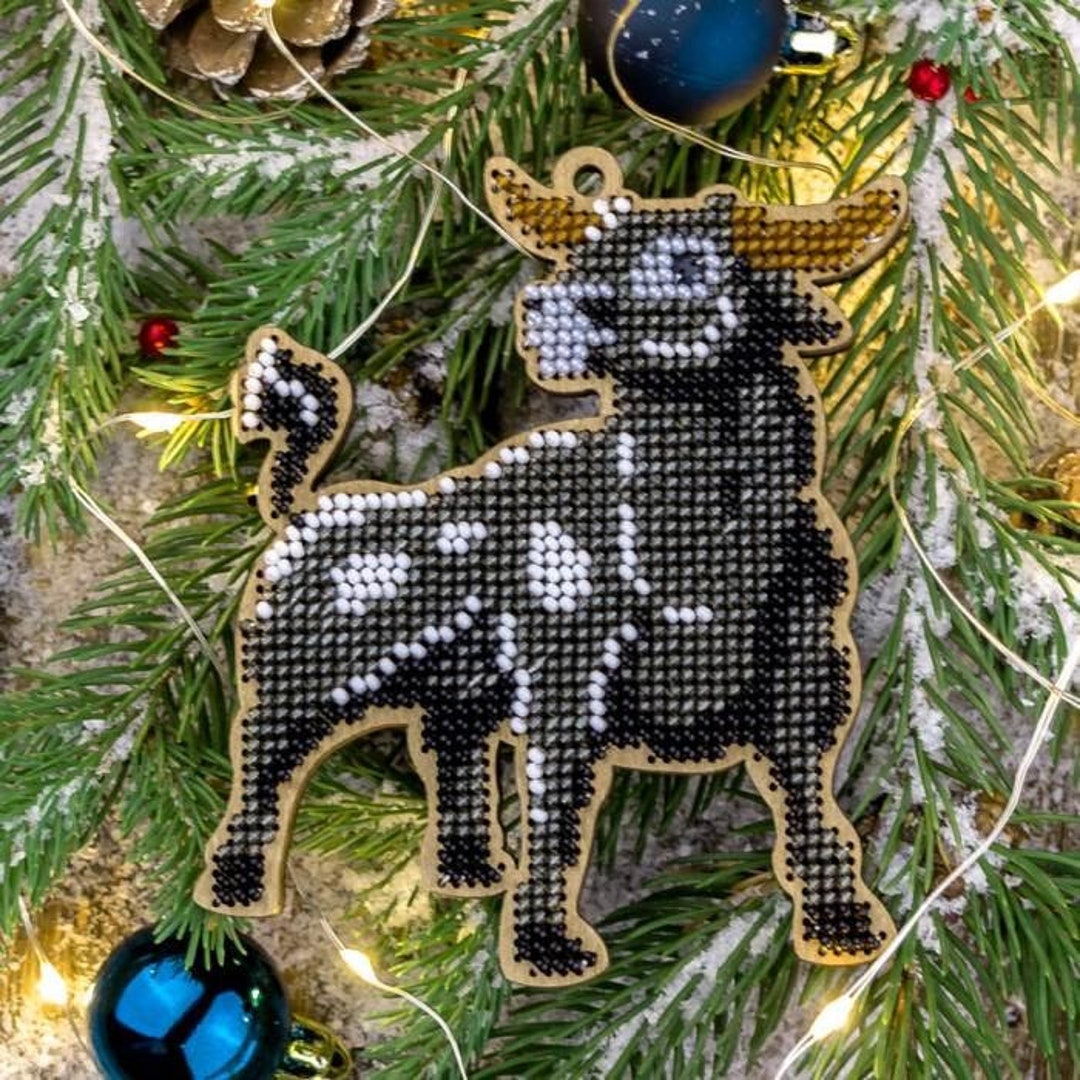 DIY Christmas Tree Toy Kit "grey Bull" | Christmas Tree Decor ...