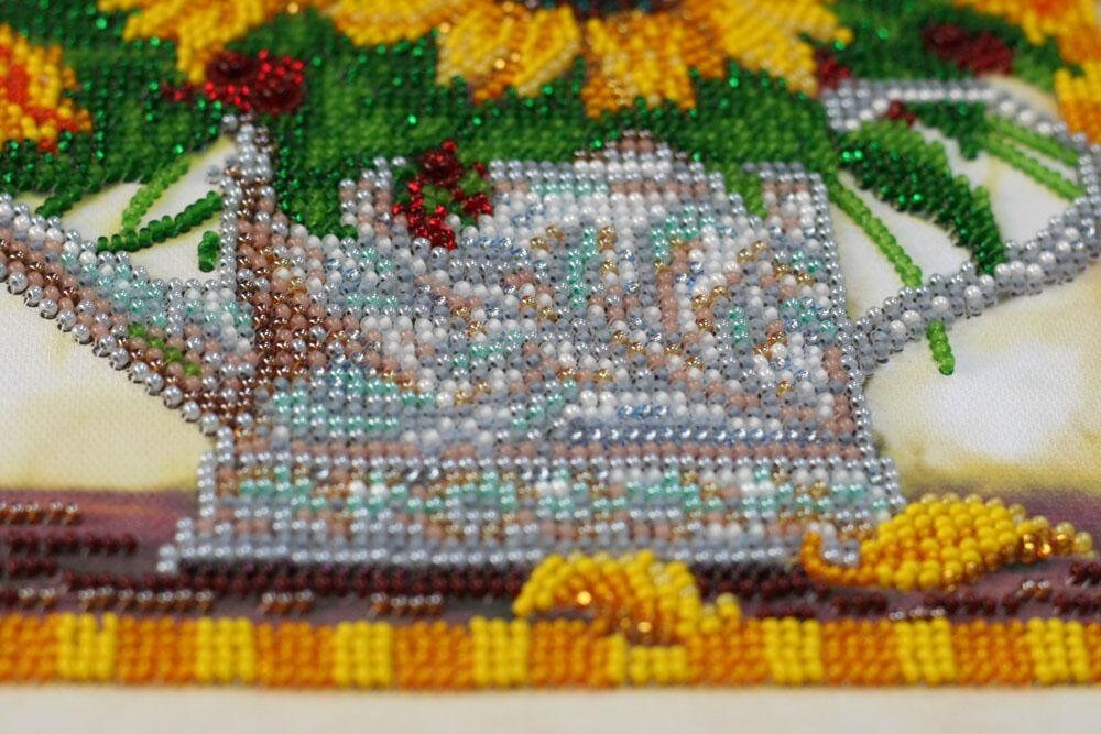 DIY Bead Embroidery Kit on Art Canvas heat of - Etsy