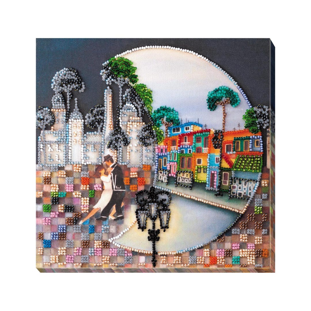 DIY Bead Embroidery Kit "la Boca" | Beading Pattern Kit for Adults A08 ...