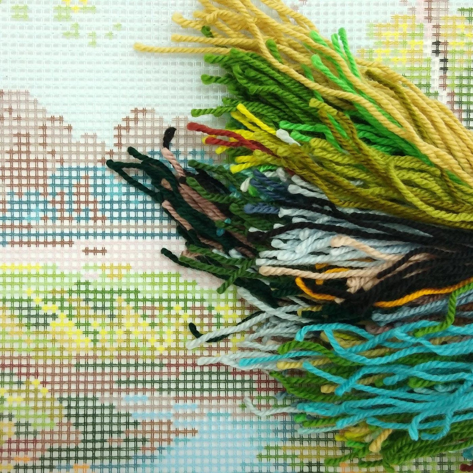 DIY Needlepoint Pillow Kit birch Trees Tapestry - Etsy