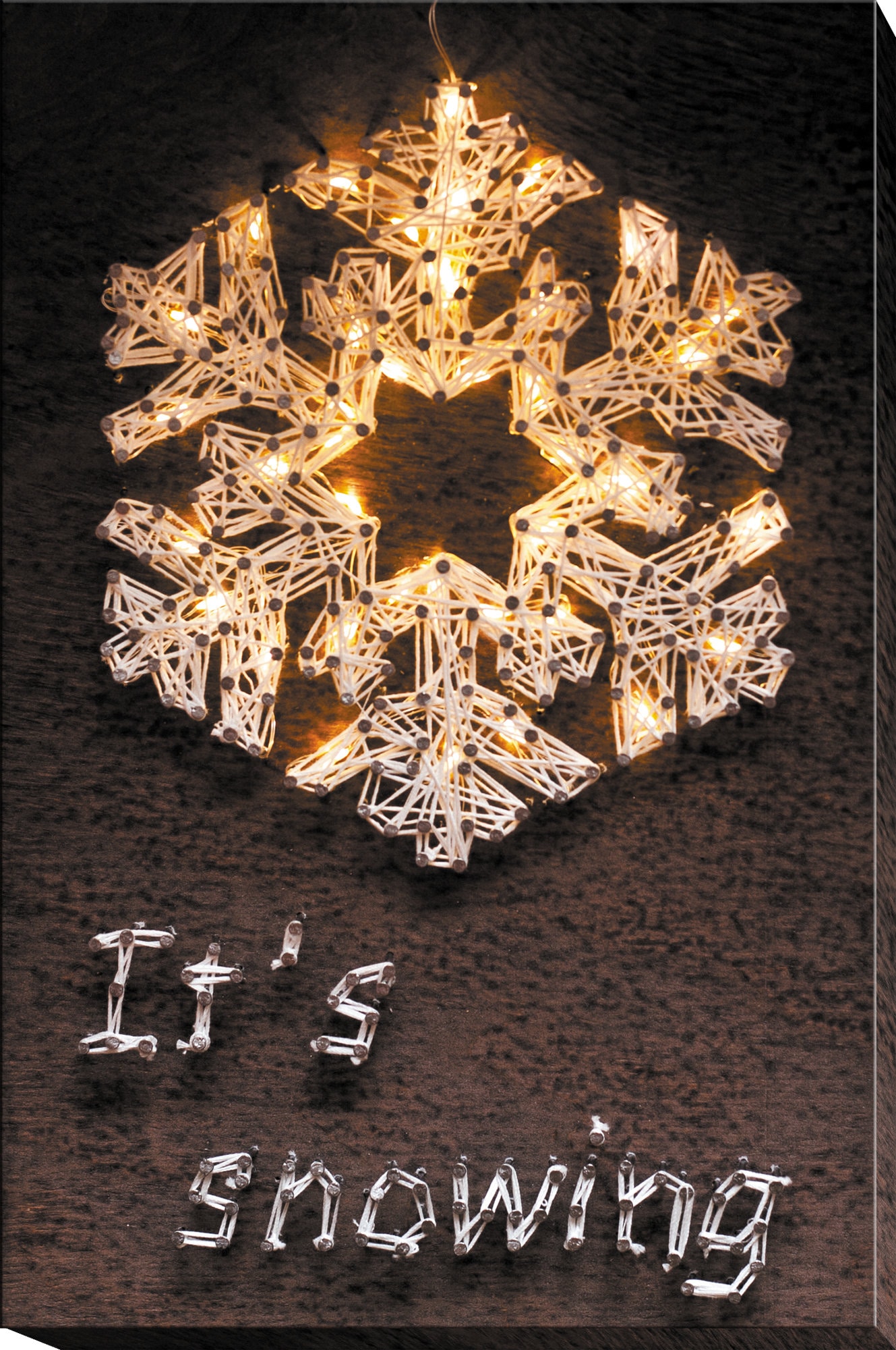 String Art Creative DIY Kit snowflake | Etsy