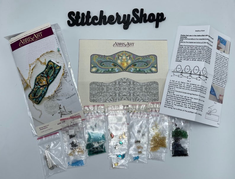 DIY Beaded Bracelet Kit purple Wave / Bead - Etsy