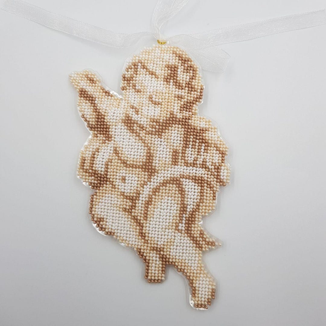 DIY Christmas Tree Toy Kit angel , DIY Embroidery Kit, Christmas Decor ...