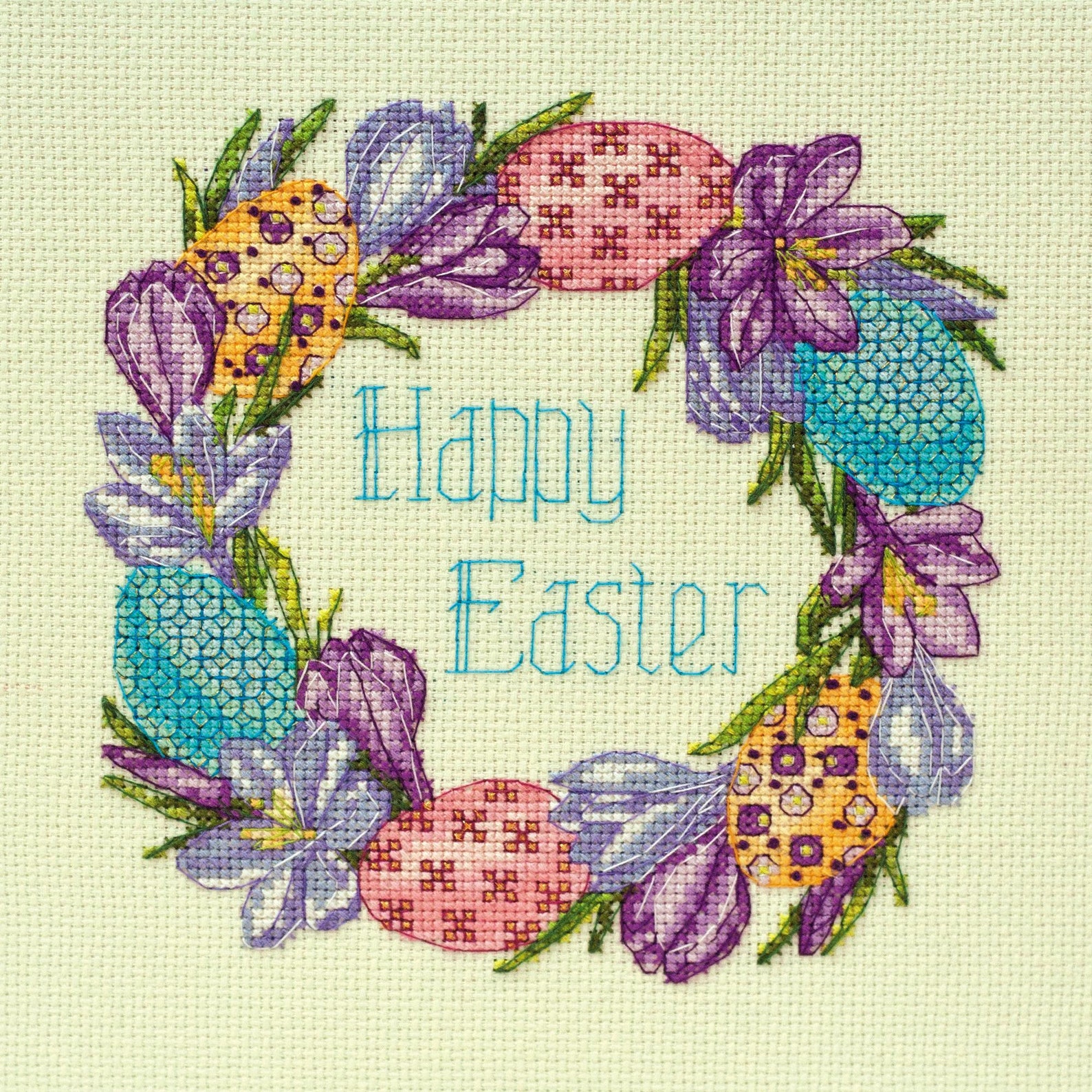 DIY Counted Cross Stitch Kit easter Embroidery | Etsy