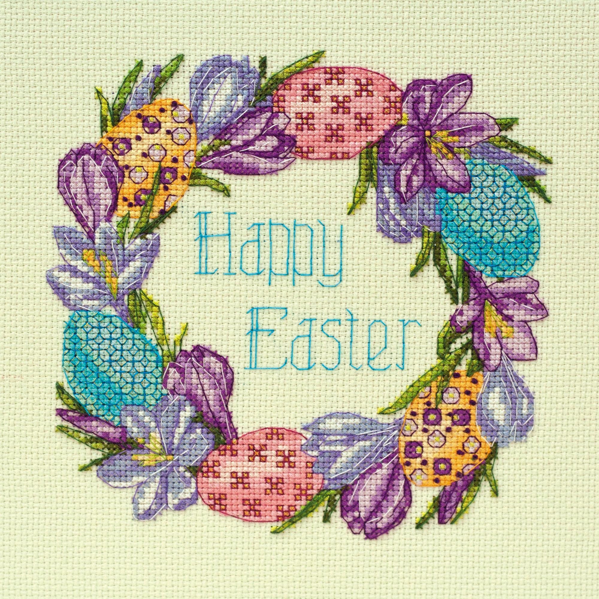 DIY Counted Cross Stitch Kit easter Embroidery | Etsy