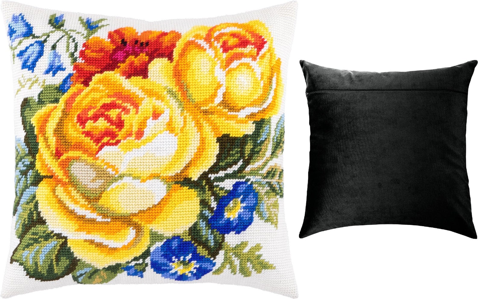 DIY Needlepoint Pillow Kit lovely Roses Tapestry - Etsy