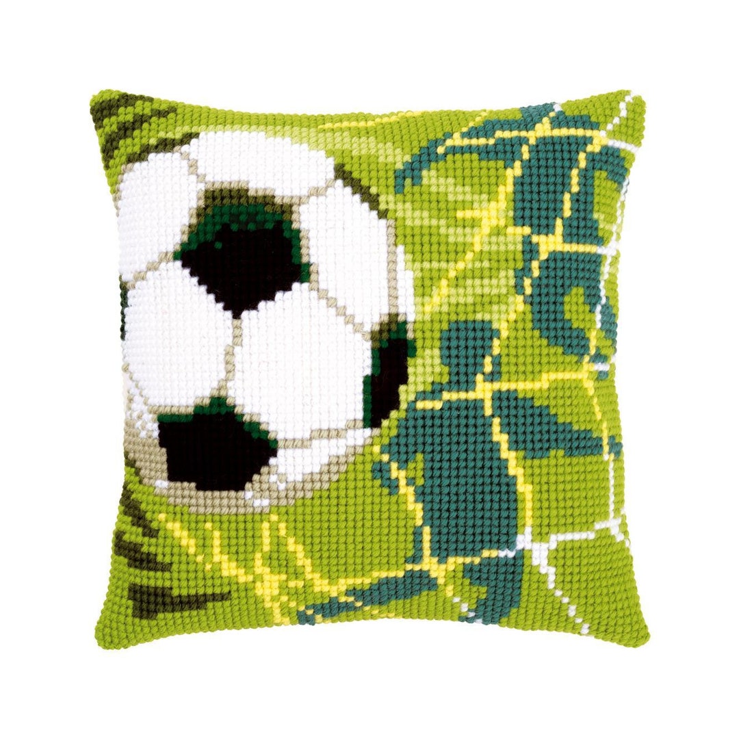 DIY Cross Stitch Cushion Kit football, Needlepoint Pillow Kit ...