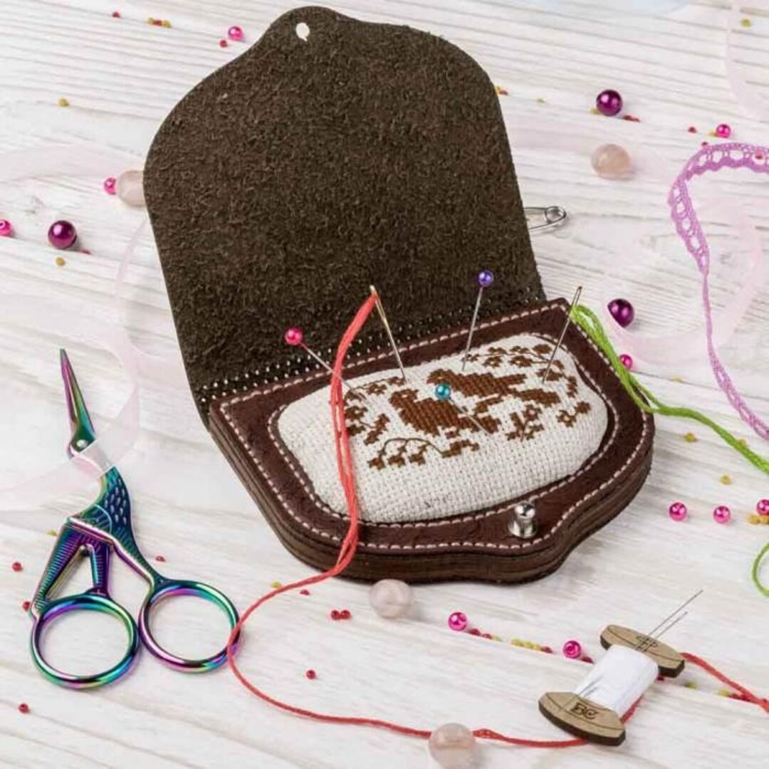 DIY Needle Cushion Kit | Wooden Sewing Pin Cushion | Needle Case Craft ...