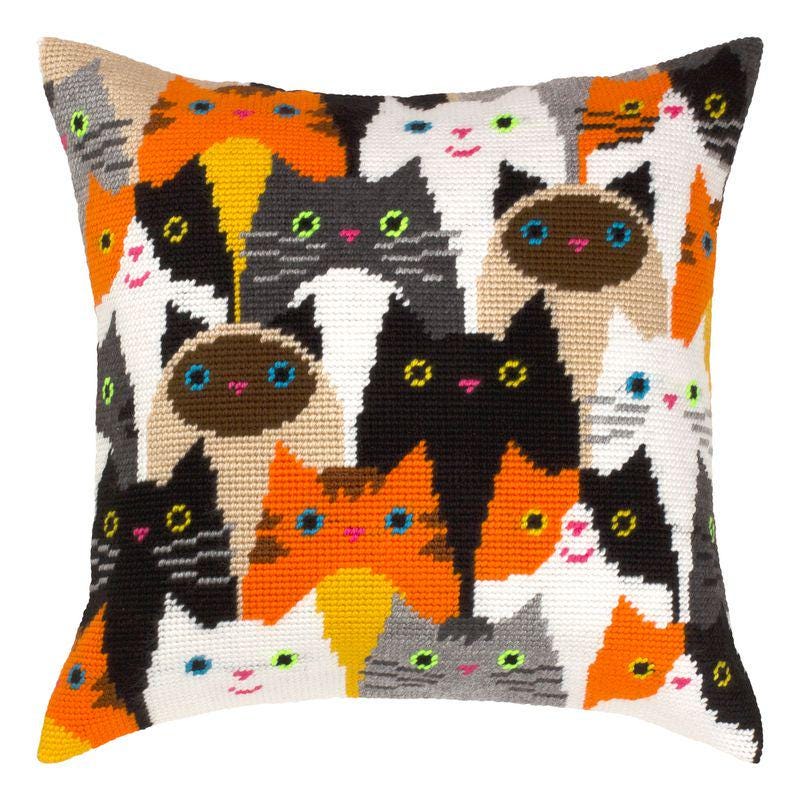 Needlepoint Crewel Cat - Etsy UK