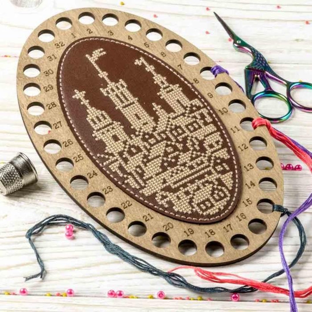 DIY Embroidery Organizer Kit "castle" | Cross Stitch Kit | Floss Holder ...