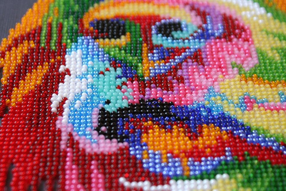 DIY Bead Embroidery Kit on Art Canvas faithful - Etsy