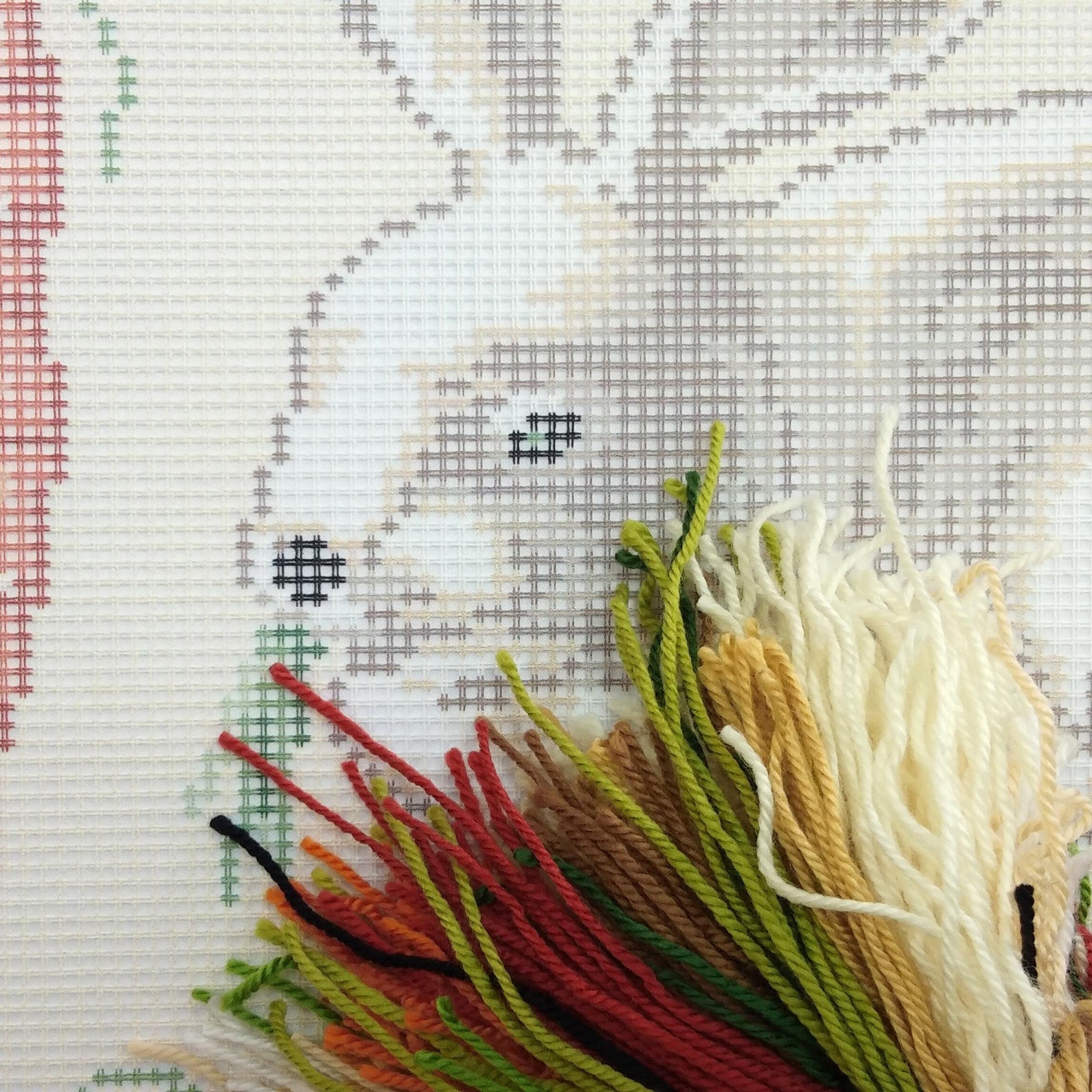 DIY Needlepoint Pillow Kit rabbit With Carrots - Etsy