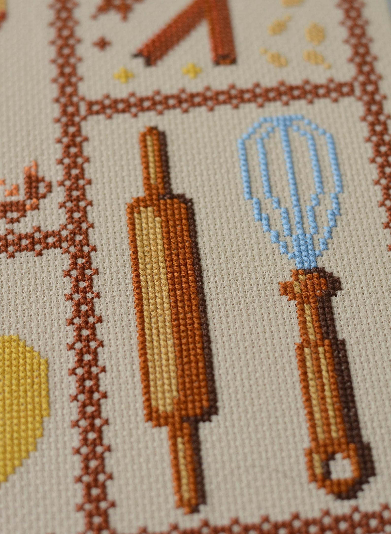 DIY Counted Cross Stitch Kit "apple Pie", Embroidery Kit, Home Decor - Etsy