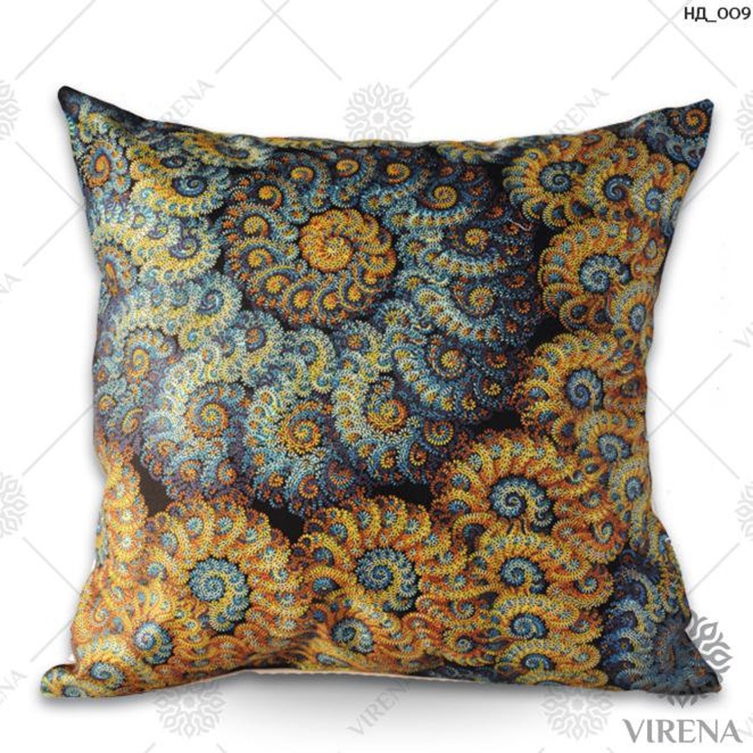 DIY Cushion Cover Kit, Bead Embroidery Pillowcase Kit magic Flowers ...