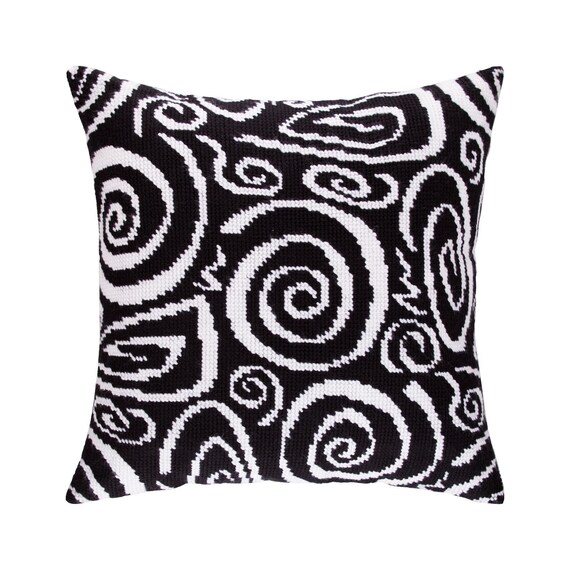 DIY Needlepoint Pillow Kit serpentine Tapestry - Etsy