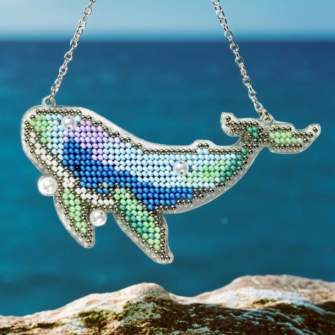 Bead Embroidery Kit "humpback Whale" - Sea Creatures | DIY Decoration ...
