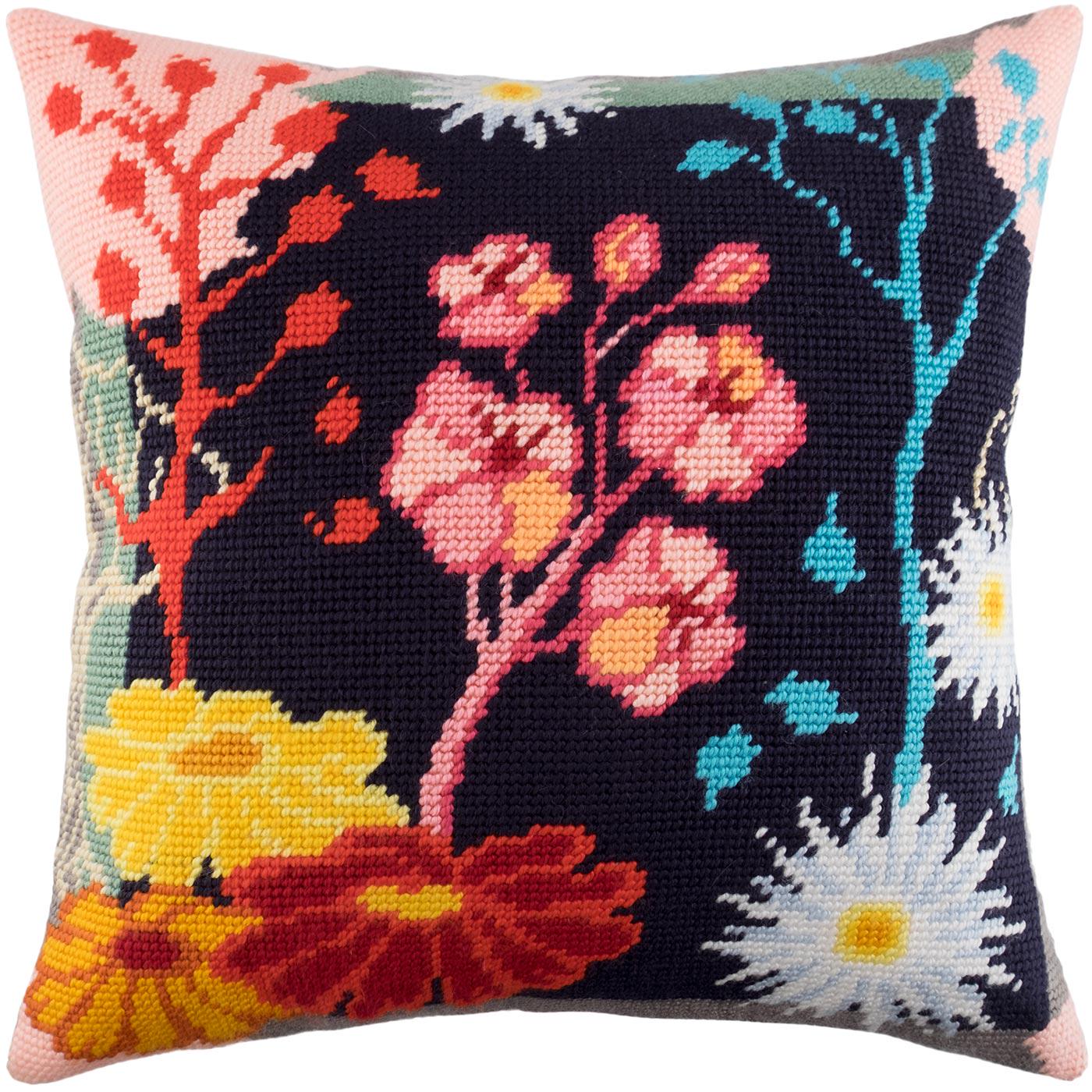 DIY Needlepoint Pillow Kit "sea Anemones" | Tapestry Cushion, Tent ...