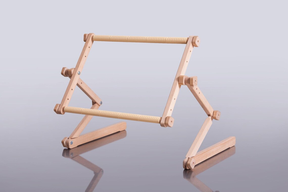 Wooden Adjustable Embroidery Stand for Embroidery Cross Stitch - Etsy