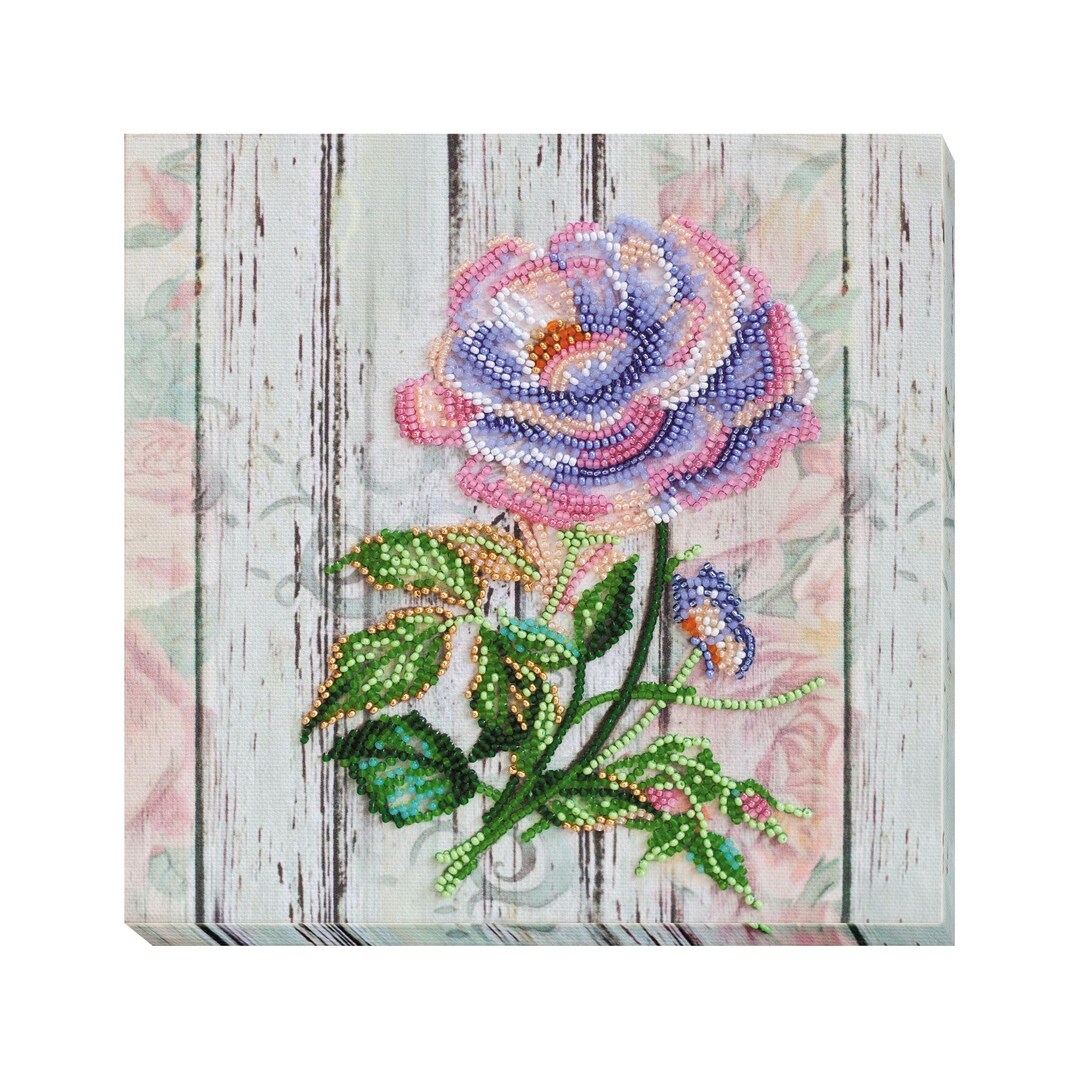 DIY Bead Embroidery Kit "tea Rose" | Beading Pattern Kit for Adults A08 ...