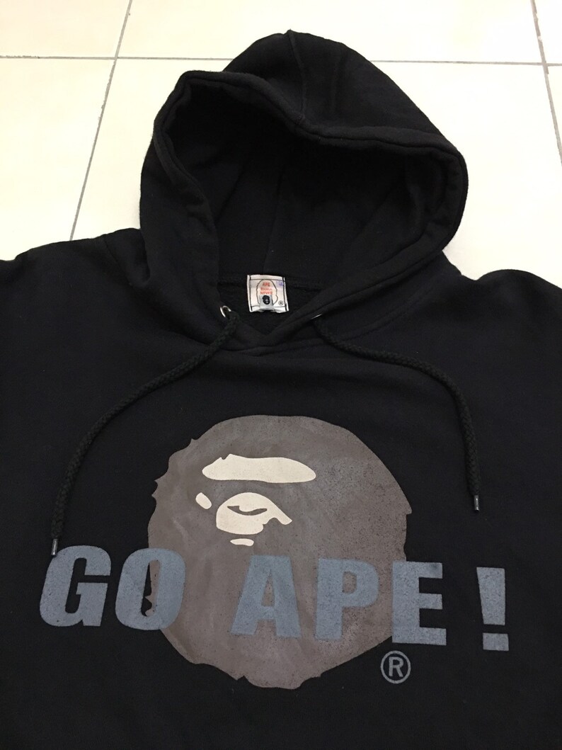 Bape A Bathing Ape Sweatshirt Go Ape Hoodie Pullover | Etsy