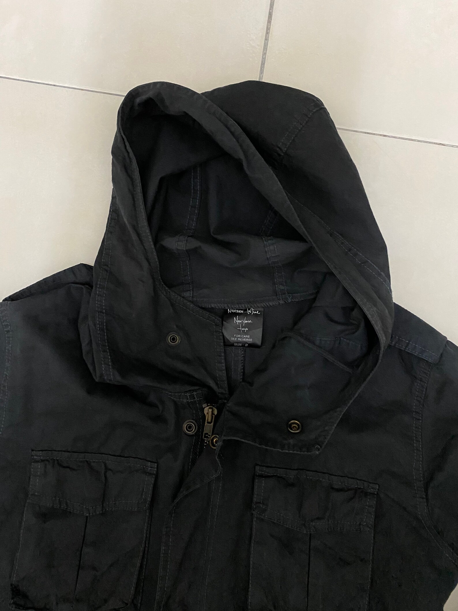 Number Nine Jacket Military Parka Hoodie Coat Japanese Brand | Etsy